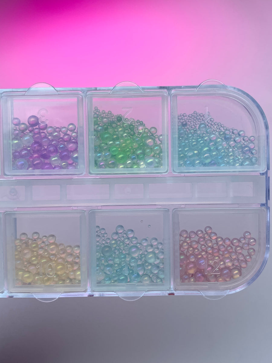 Iridescent Nanosphere Bubbles – AquaNail Bubble Filler (Plastic) – The ...